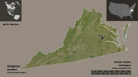 Virginia location. United States mainlan... | Stock Video | Pond5