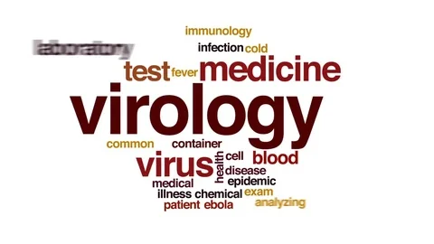 Virology animated word cloud, text desig... | Stock Video | Pond5