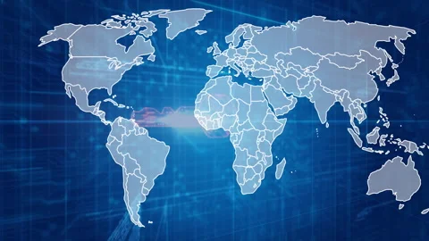 Virtual circuit grid starting map outlin... | Stock Video | Pond5