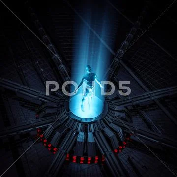 Virtual data portal: Vector Graphic Illustration #67103321