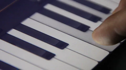 Virtual Piano on a Tablet Computer (w/ a... | Stock Video | Pond5