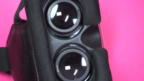 Virtual reality mask spinning on a rotat... | Stock Video | Pond5