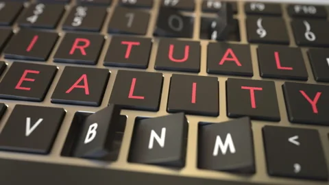 VIRTUAL REALITY text being revealed with... | Stock Video | Pond5