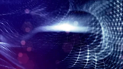 Virtual space with depth of field. Loope... | Stock Video | Pond5