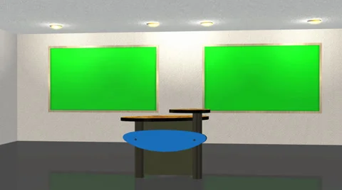 virtual studio background - green screen... | Stock Video | Pond5