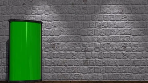Virtual Studio - brick wall background w... | Stock Video | Pond5