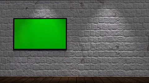 Virtual Studio - brick wall background w... | Stock Video | Pond5