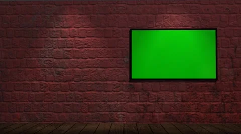 Virtual Studio - brick wall background w... | Stock Video | Pond5