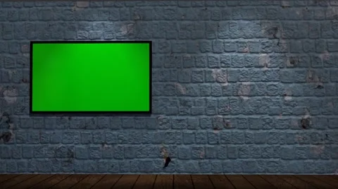 Virtual Studio - brick wall background w... | Stock Video | Pond5