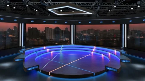 Virtual Studio green screen background | Stock Video | Pond5