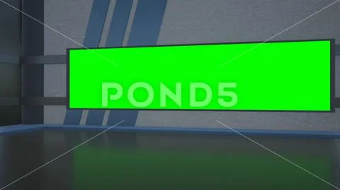 Virtual Studio Set\ 3d chroma background Illustration #196829508