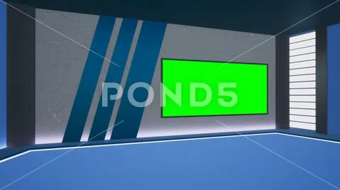 Virtual Studio Set\ 3d chroma background: Graphic #196829509