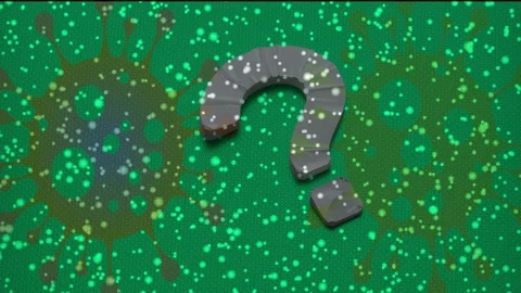 Virus and question mark | Stock Video | Pond5