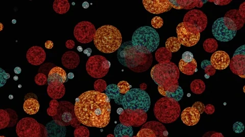 virus covid ball mutation flame lava col... | Stock Video | Pond5