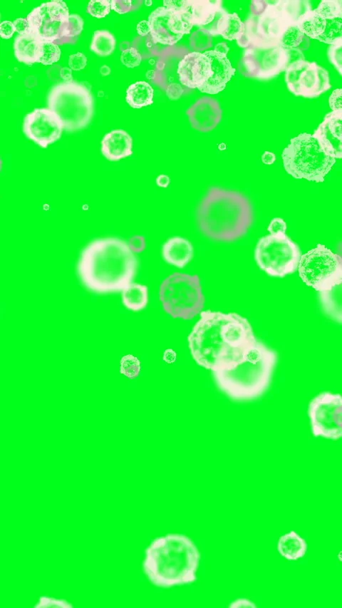 Virus Molecule In Stream On The Green Sc... | Stock Video | Pond5