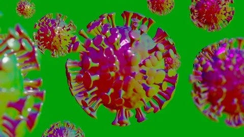 Viruses (COVID-19) Animation rotating on... | Stock Video | Pond5