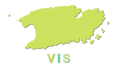 Vis map with paper regions. Animated isl... | Stock Video | Pond5