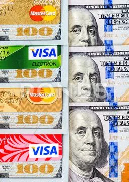 Photograph: Visa and MasterCard, credit, debit and electronic with US ...