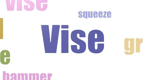 Vise Word Cloud Animated Isolated On Whi... | Stock Video | Pond5