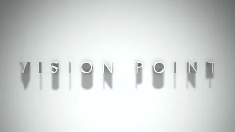 vision point 3D title animation white te... | Stock Video | Pond5