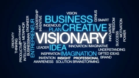 Visionary animated word cloud, text desi... | Stock Video | Pond5