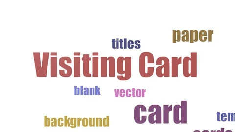 Visiting Card Design Stock Footage ~ Royalty Free Stock Videos | Pond5