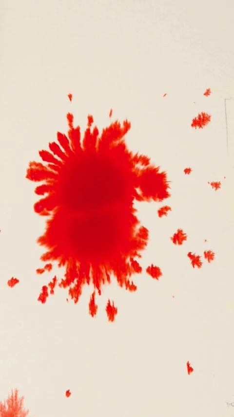 Visual Arts red Color Ink Theory Concept... | Stock Video | Pond5