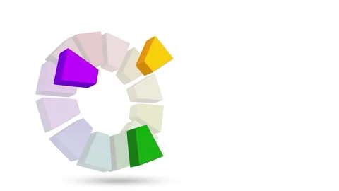 Visual Colour Wheel Mapping Secondary co... | Stock Video | Pond5