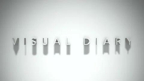 visual diary 3D title animation white te... | Stock Video | Pond5