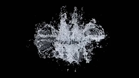 visual effect of the fountain from the s... | Stock Video | Pond5