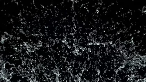 The visual effect of water splashing on ... | Stock Video | Pond5