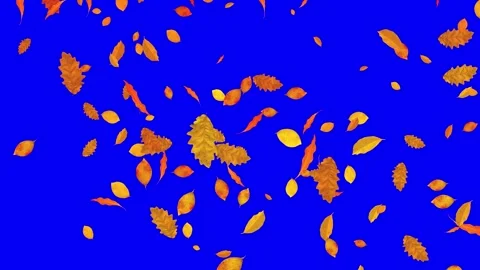 Visual effects, VFX, falling autumn leav... | Stock Video | Pond5