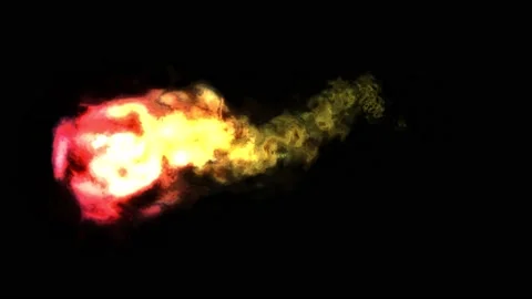 Visual effects, VFX, fireball with a sho... | Stock Video | Pond5