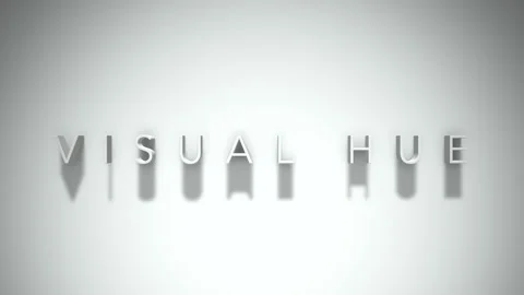 visual hue 3D title animation with shado... | Stock Video | Pond5