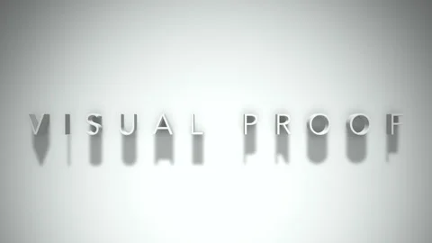 visual proof 3D title animation with sha... | Stock Video | Pond5