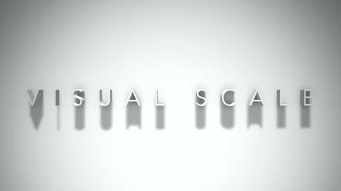 visual scale 3D title animation white te... | Stock Video | Pond5