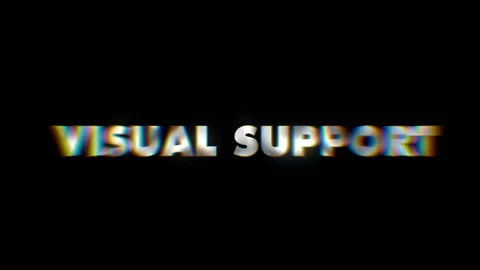 Visual Support - text animation motion t... | Stock Video | Pond5
