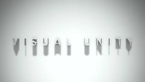 visual unity 3D title animation white te... | Stock Video | Pond5