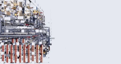 Visualization BIM model internal space o... | Stock Video | Pond5