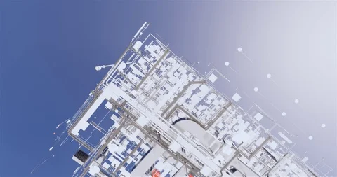Visualization of a BIM model of mep an o... | Stock Video | Pond5
