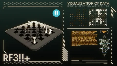 Visualization of data being analyzed by ... | Stock Video | Pond5