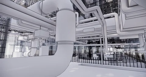 Visualization of floors a BIM model of a... | Stock Video | Pond5