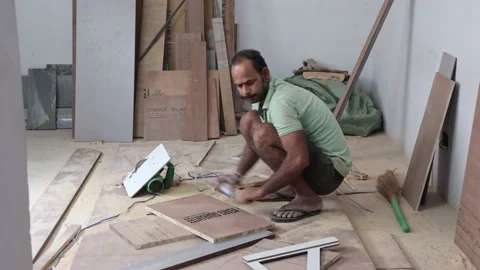 Visuals of live home renovation scene. I... | Stock Video | Pond5