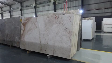 Visuals of a popular Italian Marble Unit | Stock Video | Pond5
