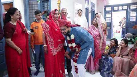 Visuals of a Rajasthani Wedding rituals ... | Stock Video | Pond5