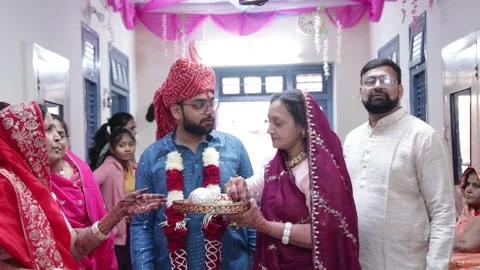Visuals of a Rajasthani Wedding rituals ... | Stock Video | Pond5