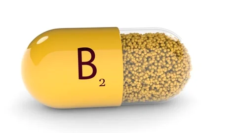 Vitamin B2 capsule on white background. ... | Stock Video | Pond5