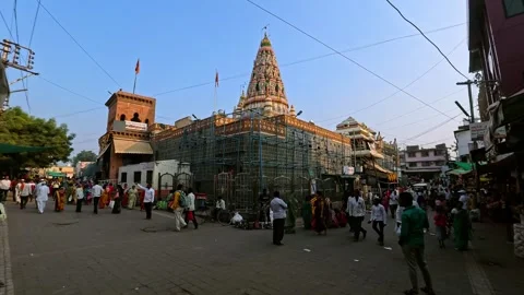 Vitthal Temple at Pandharpur, Vitthal Ru... | Stock Video | Pond5