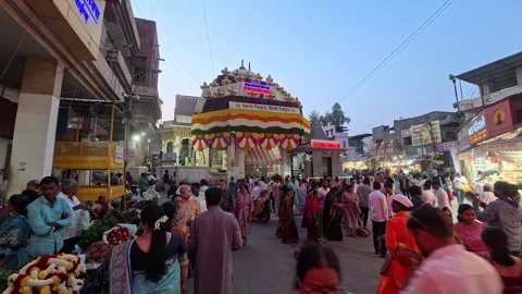 Vitthal Temple at Pandharpur, Vitthal Ru... | Stock Video | Pond5