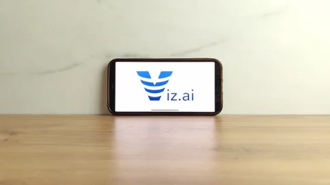 Viz.ai logo displayed on mobile phone | Stock Video | Pond5
